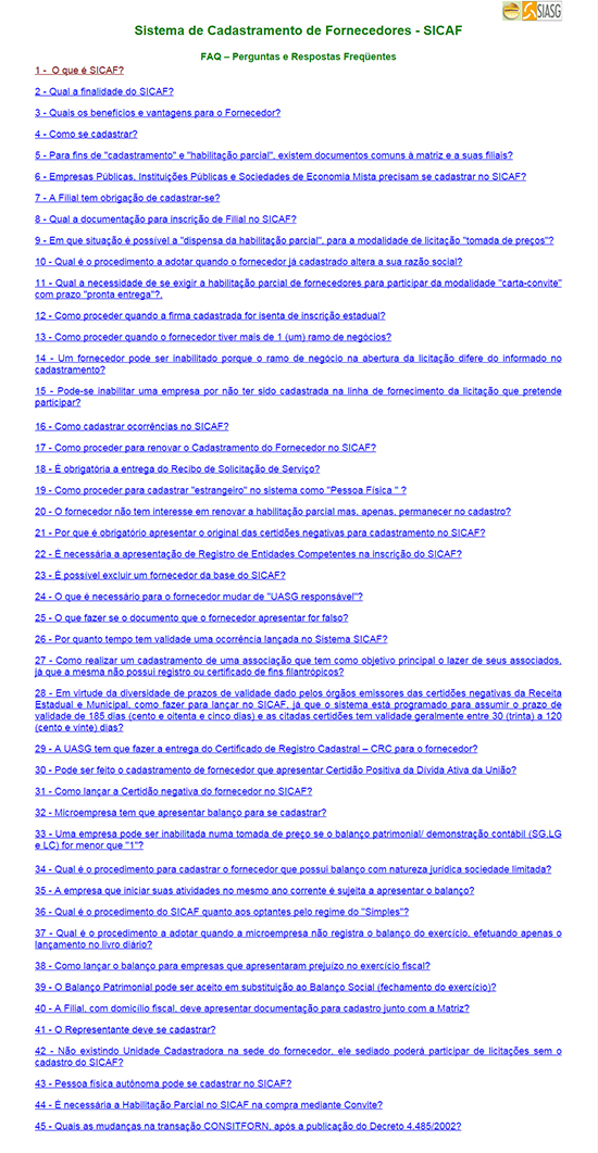 Perguntas frequentes – Avellar e Duarte